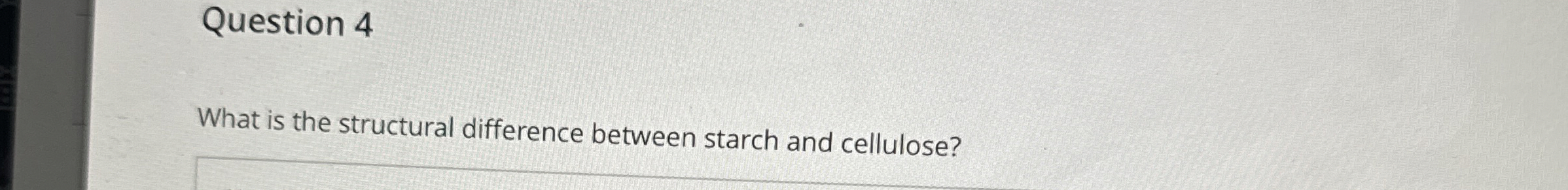 Solved Question 4What is the structural difference between | Chegg.com