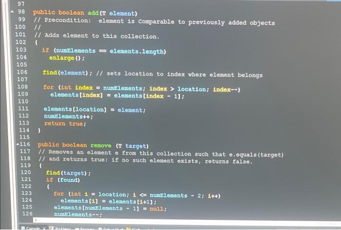 Solved Description: Add the following methods to the | Chegg.com