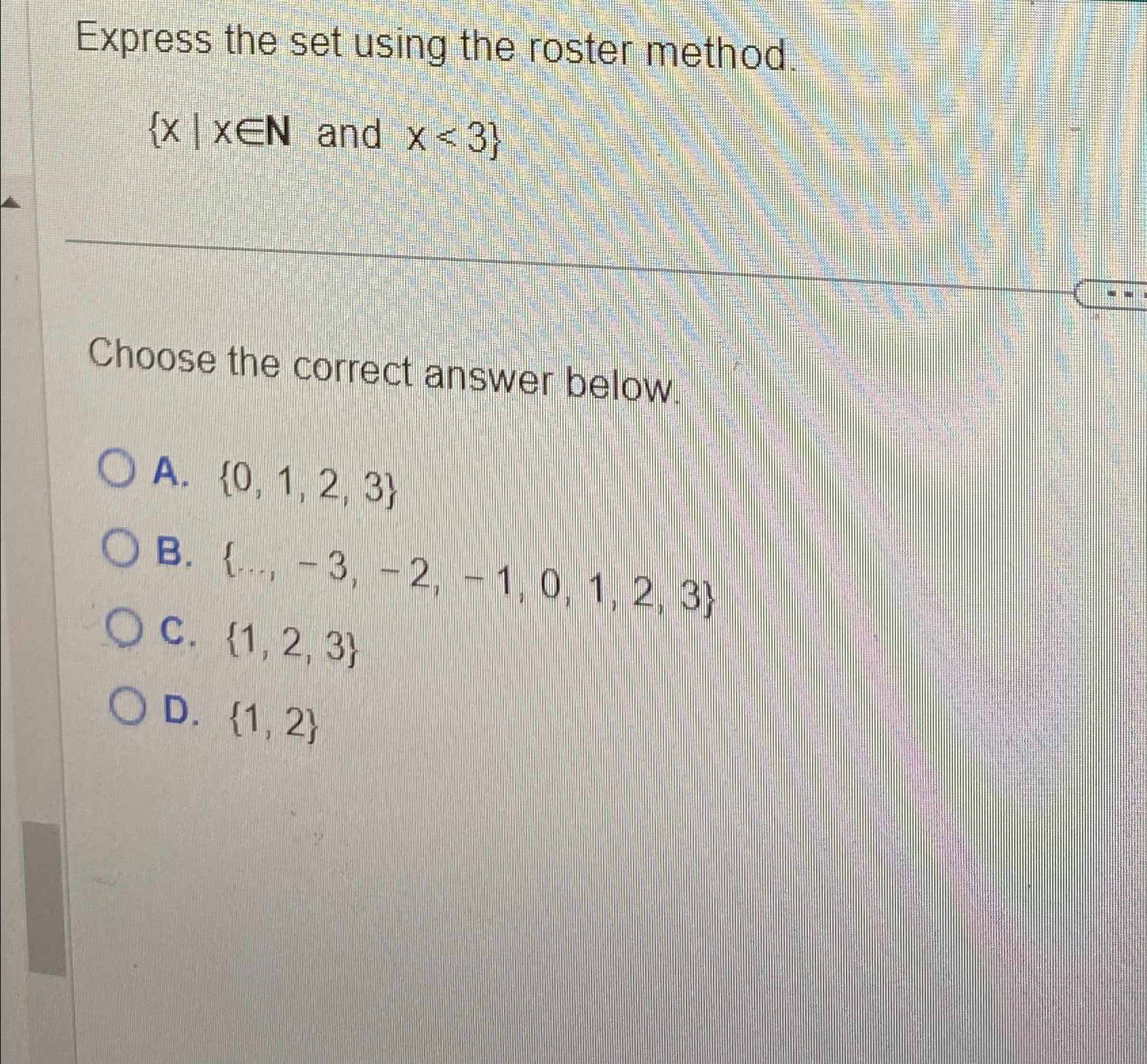 Solved Express the set using the roster method.{x|xinN ﻿and | Chegg.com