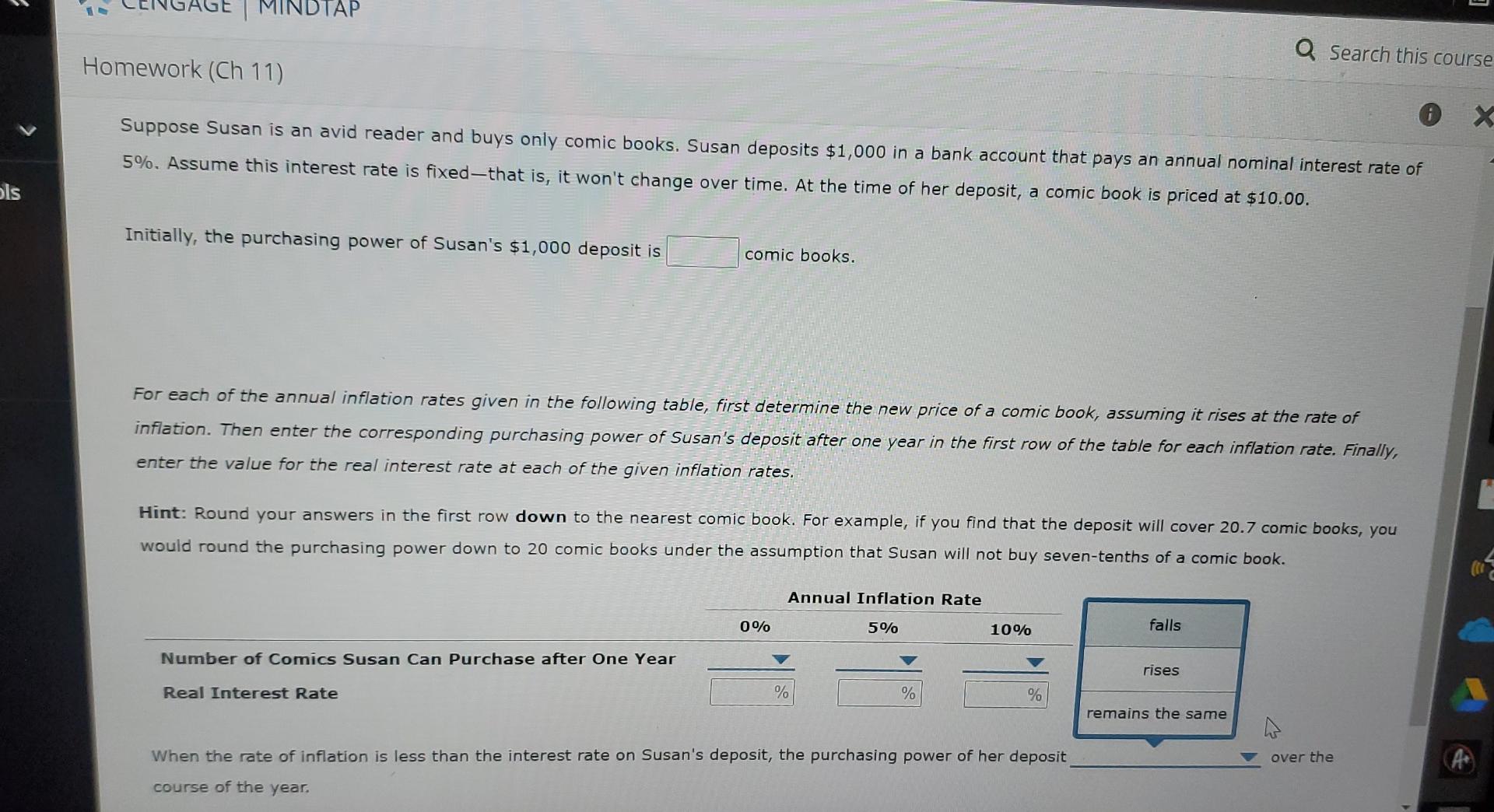 Solved CENGAGE MINDTAP Q Search this cours Homework (Ch 11) | Chegg.com
