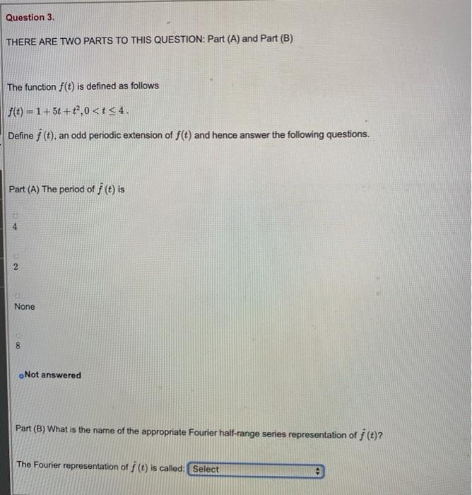 Solved Question 3. THERE ARE TWO PARTS TO THIS QUESTION: | Chegg.com