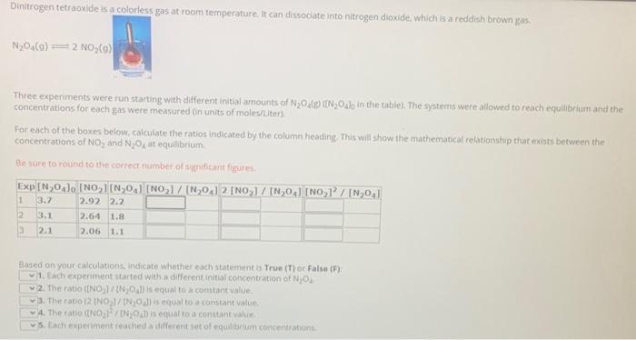Three experiments were run starting with different | Chegg.com