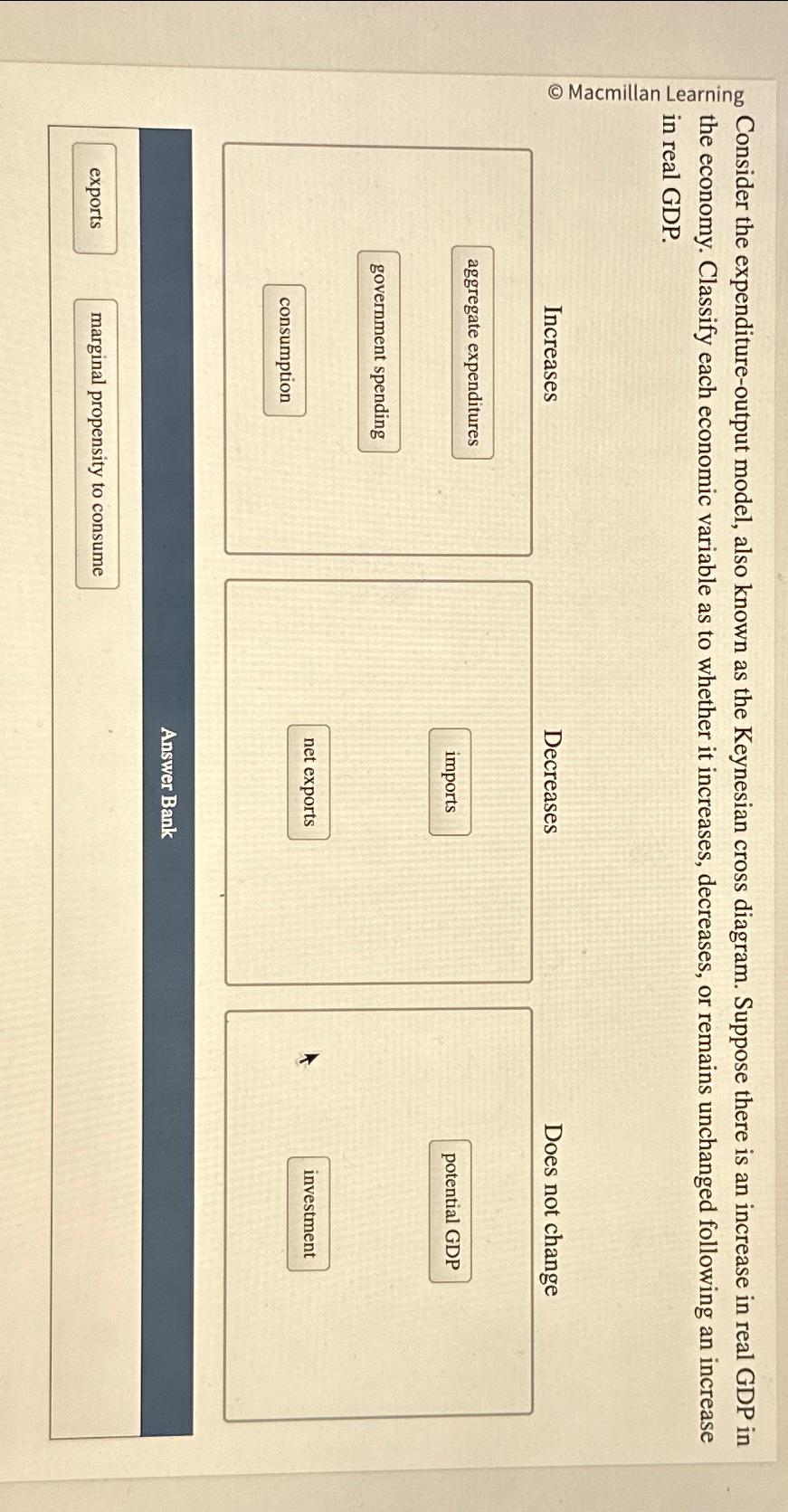 Solved Consider the expenditure-output model, also known as | Chegg.com
