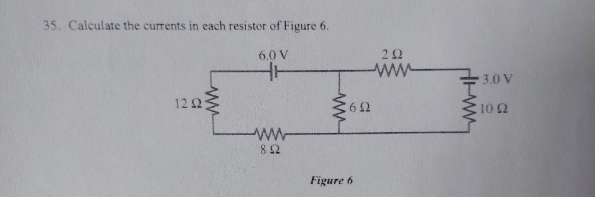 [solved] 35 Calculate The Currents In Each Resistor O