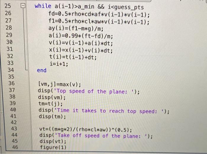 Using matlab convert the following code into a live | Chegg.com