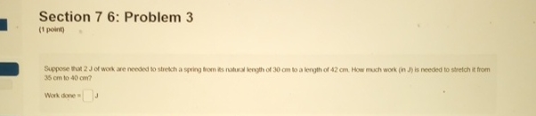 Solved Section 7 6: Problem 3(1 ﻿point) 36cm ﻿to 40cm ?Wox | Chegg.com