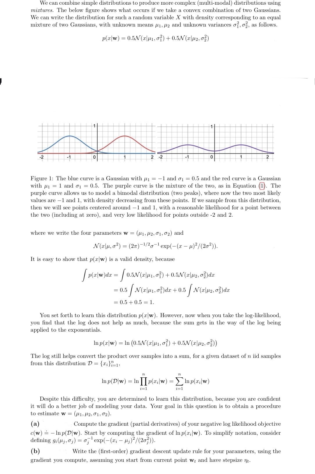 Solved We can combine simple distributions to produce more | Chegg.com