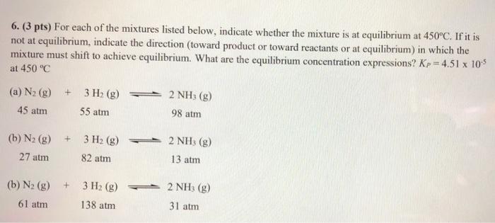 Solved 6. (3pts) For each of the mixtures listed below, | Chegg.com