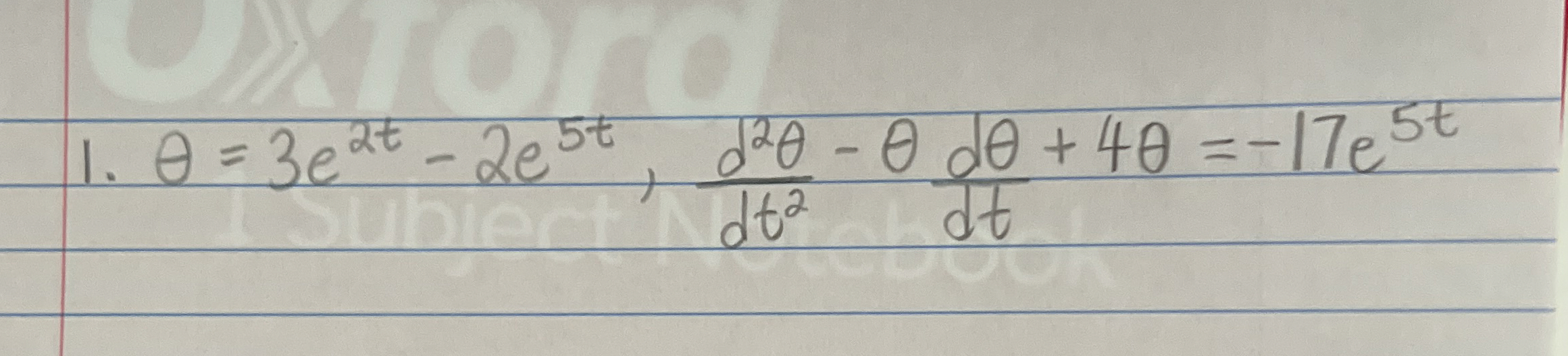 Solved Determine whether the given function is a solution to | Chegg.com