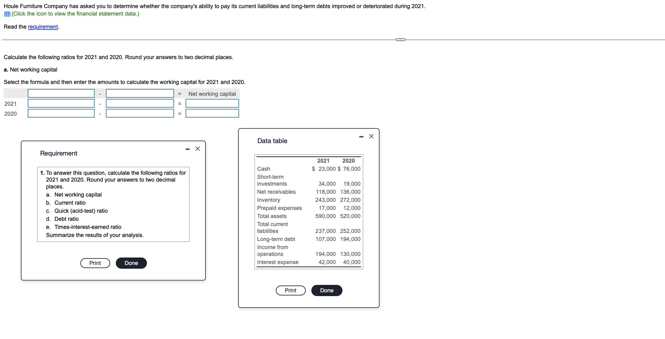Solved Please complete all the requirements and show your | Chegg.com