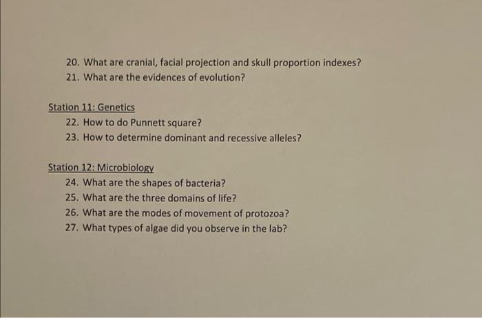 Solved Bio 101 Lab Exam Study Guide Station 1 Scientific | Chegg.com