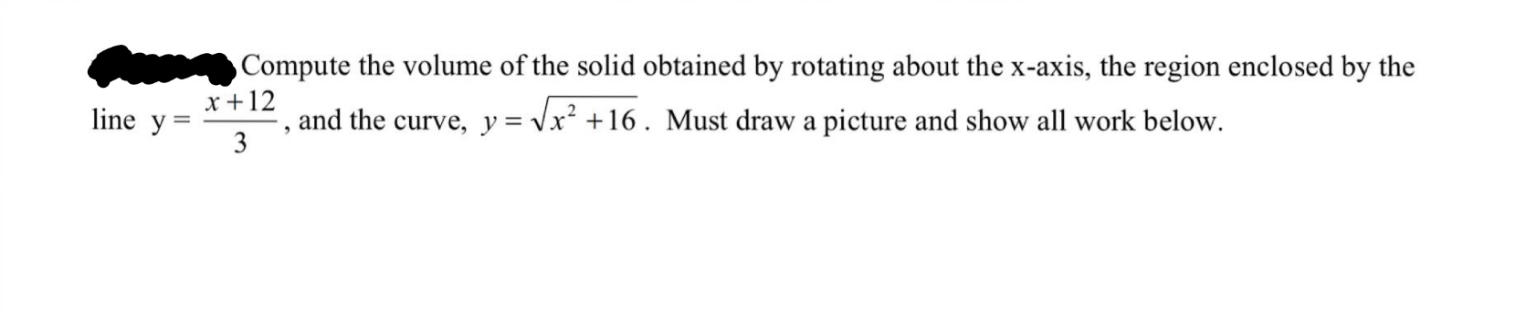 Compute the volume of the solid obtained by rotating | Chegg.com