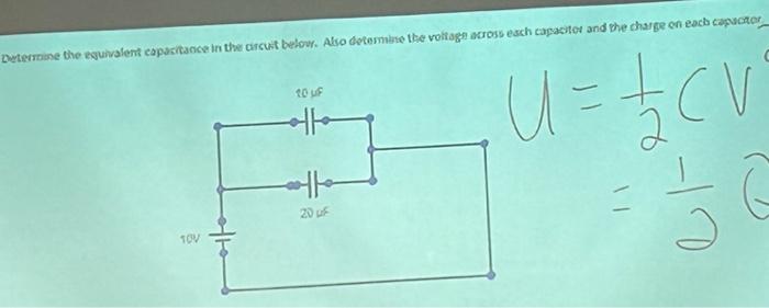 Solved determine the equivalent capacitance in the circuit | Chegg.com