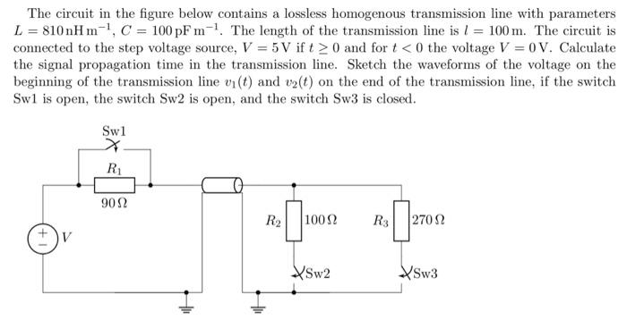 Solved The circuit in the figure below contains a lossless | Chegg.com