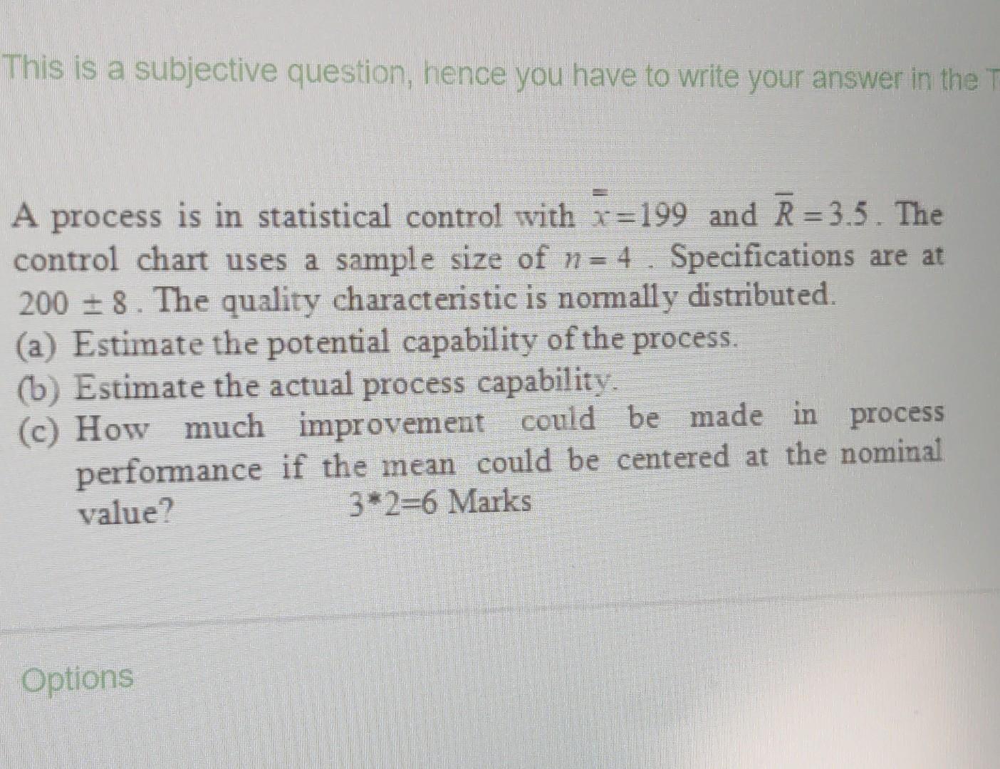 Solved This is a subjective question, hence you have to | Chegg.com