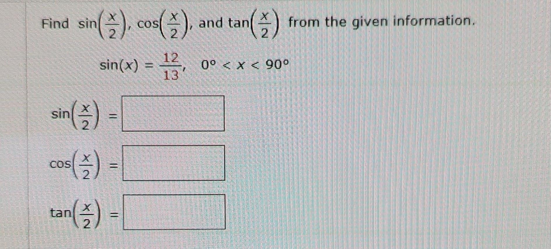 Solved Find sin(2x),cos(2x), and tan(2x) from the given | Chegg.com