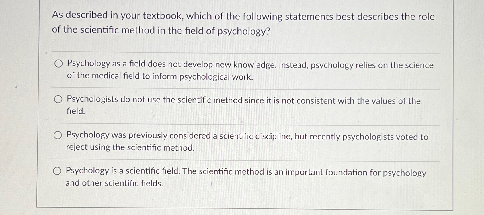 Solved As described in your textbook, which of the following | Chegg.com