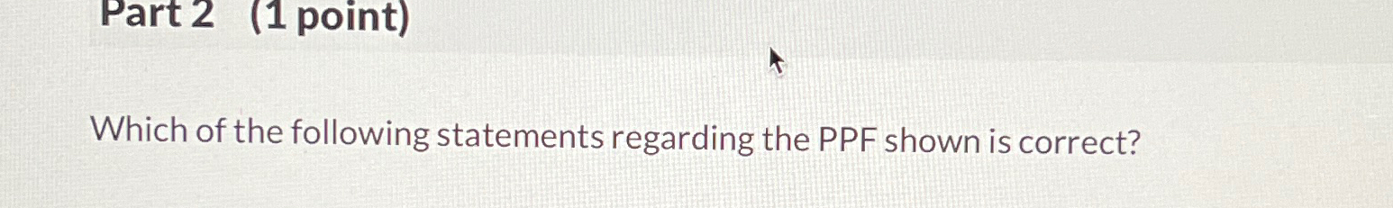 Solved Part 2 (1 ﻿point)Which of the following statements | Chegg.com