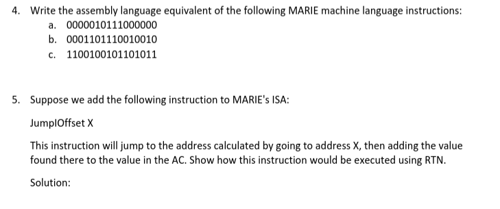 Solved Write the assembly language equivalent of the | Chegg.com