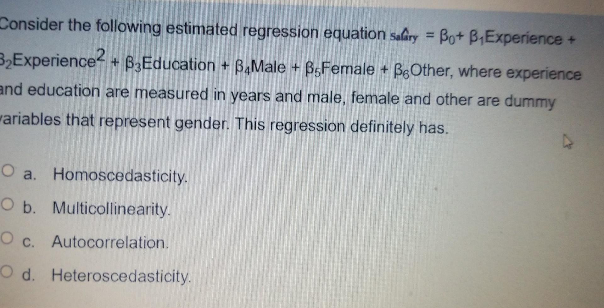 Solved The adjusted coefficient of determination... a. | Chegg.com