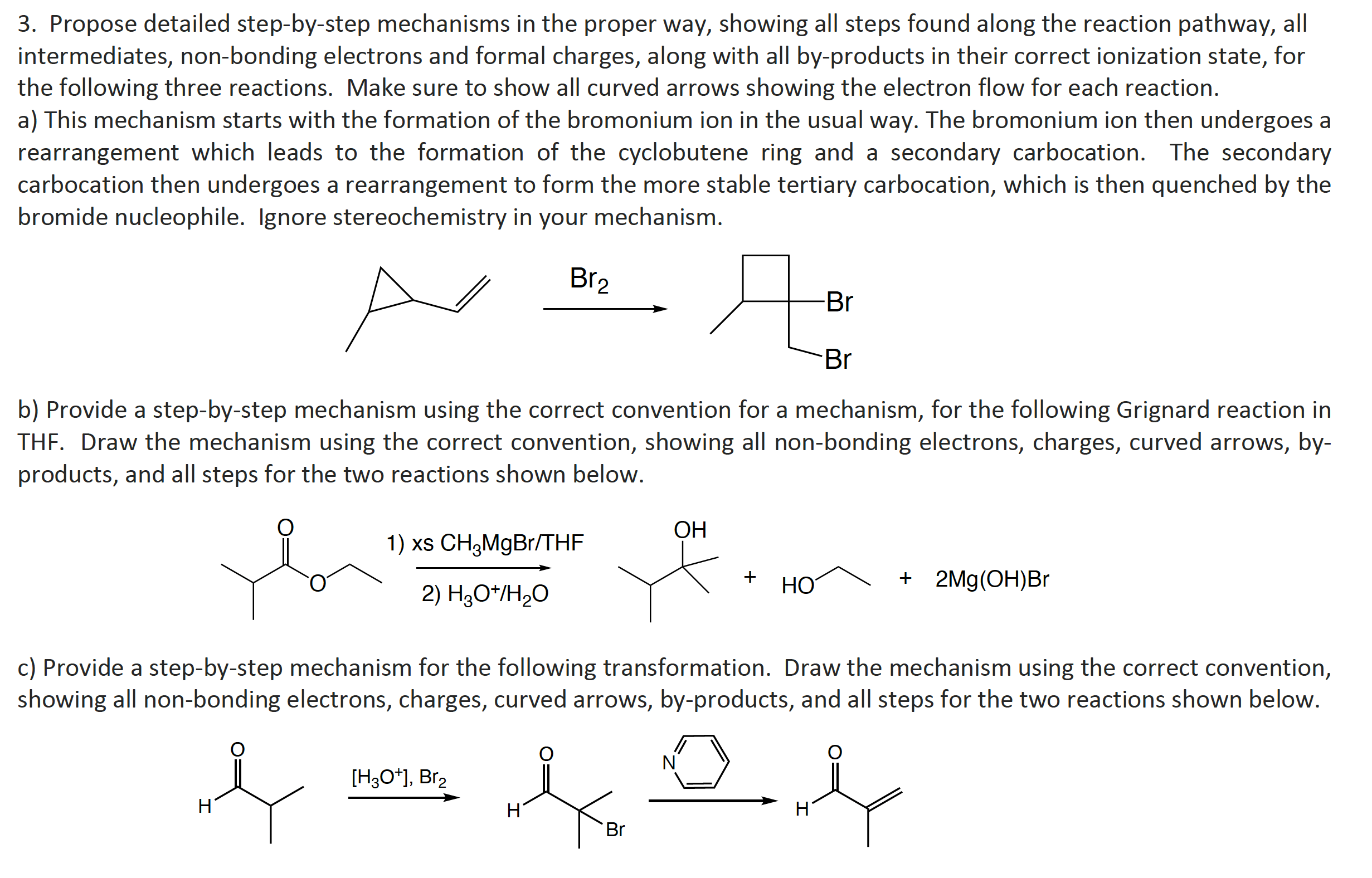 Solved Propose detailed step-by-step mechanisms in the | Chegg.com