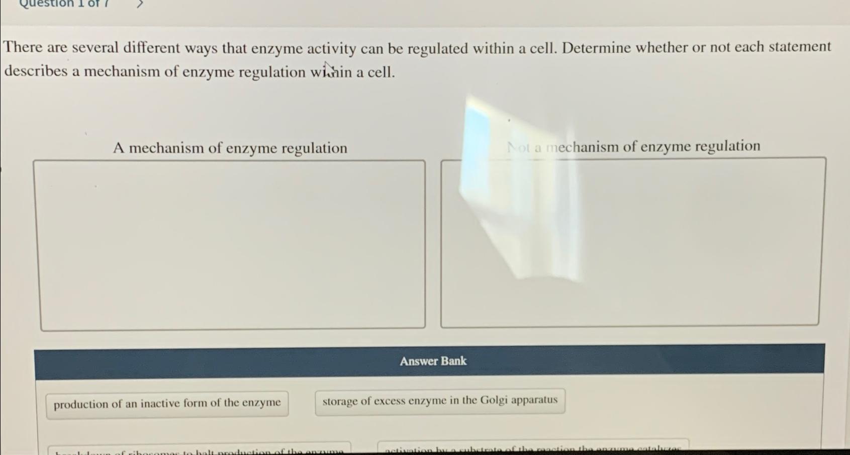 Solved There are several different ways that enzyme activity | Chegg.com