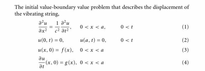 Solved In Exercises 3-5, solve the vibrating string problem, | Chegg.com