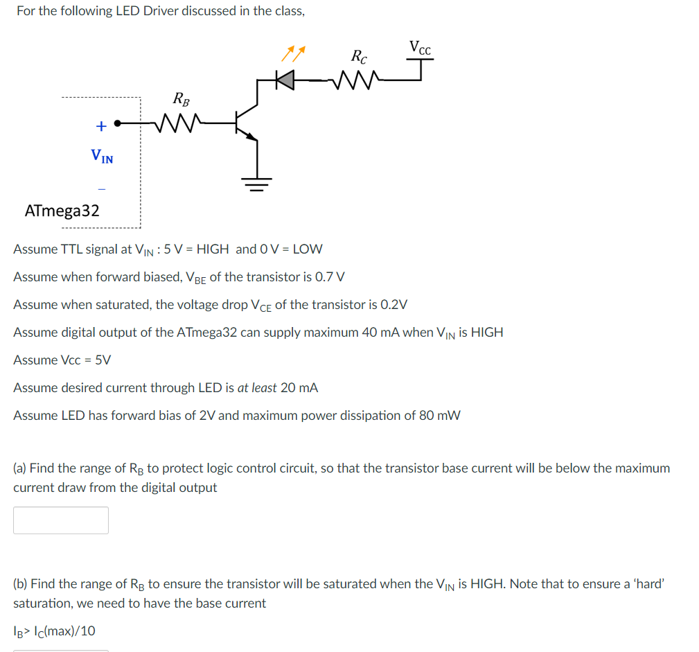 Solved Solve This Please!For the following LED Driver | Chegg.com