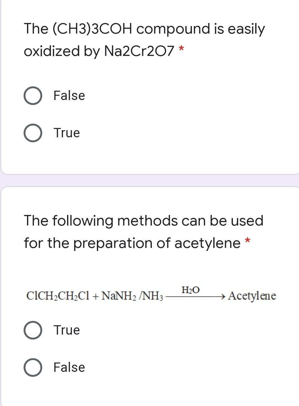Solved The (CH3)3COH compound is easily oxidized by Na2Cr2O7 | Chegg.com