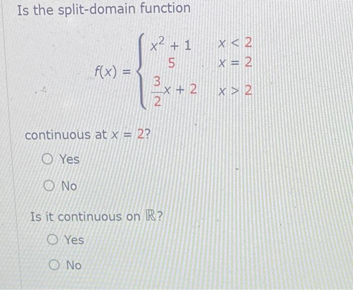 Solved Show that the following continuous function has a | Chegg.com