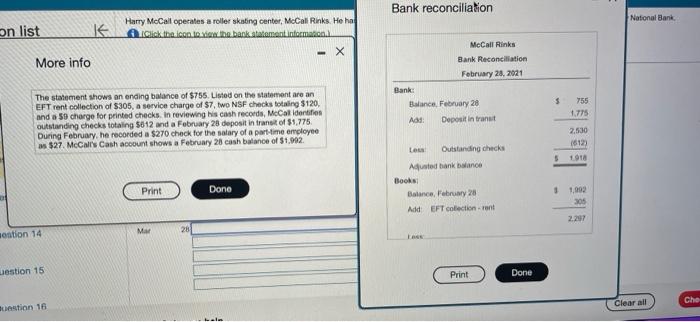 Solved Harry McCall operates a roller skating center, McCall | Chegg.com