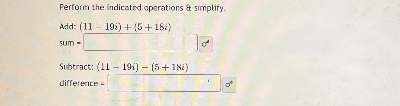 Solved Perform the indicated operations & simplify.Add: | Chegg.com