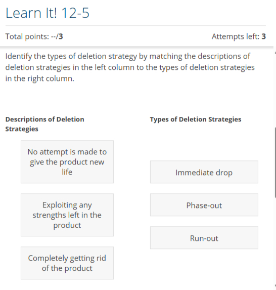 Solved Identify the types of deletion strategy by matching | Chegg.com