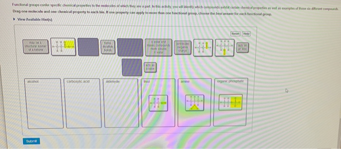 Functional groups confer spectic chemical properties | Chegg.com