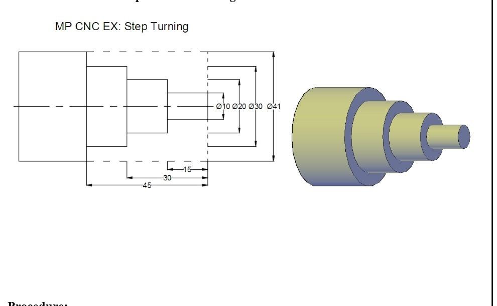 Solved write a CNC programming and machining of given | Chegg.com
