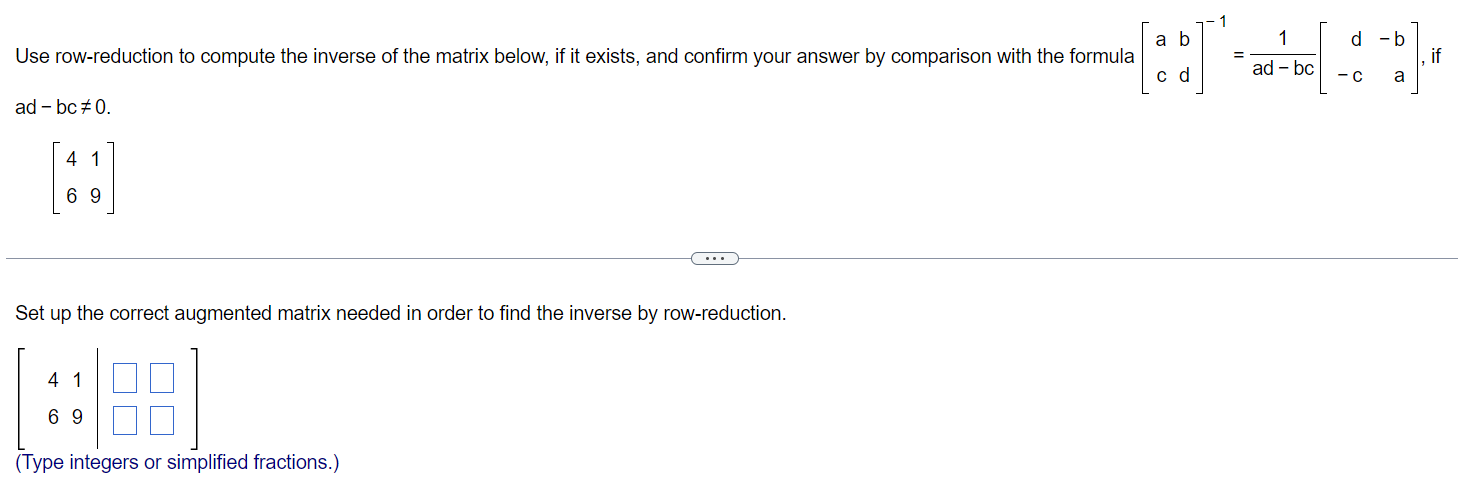 Solved Use row-reduction to compute the inverse of the | Chegg.com