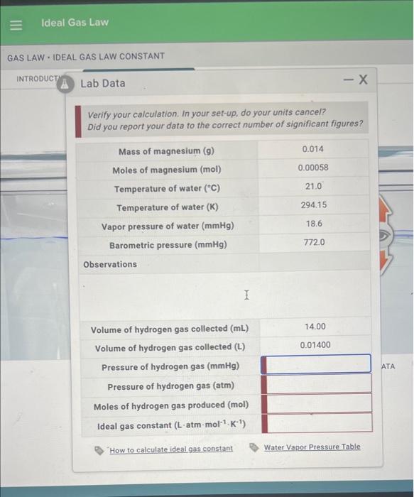 Solved \# Ideal Gas Law GAS LAW - IDEAL GAS LAW CONSTANT | Chegg.com Solved \# Ideal Gas Law GAS LAW - IDEAL GAS LAW CONSTANT | Chegg.com