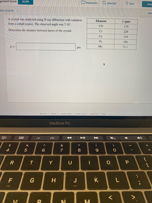 Solved gnment Score: 22.5% Resources Give Up? Hint Chec tion | Chegg.com