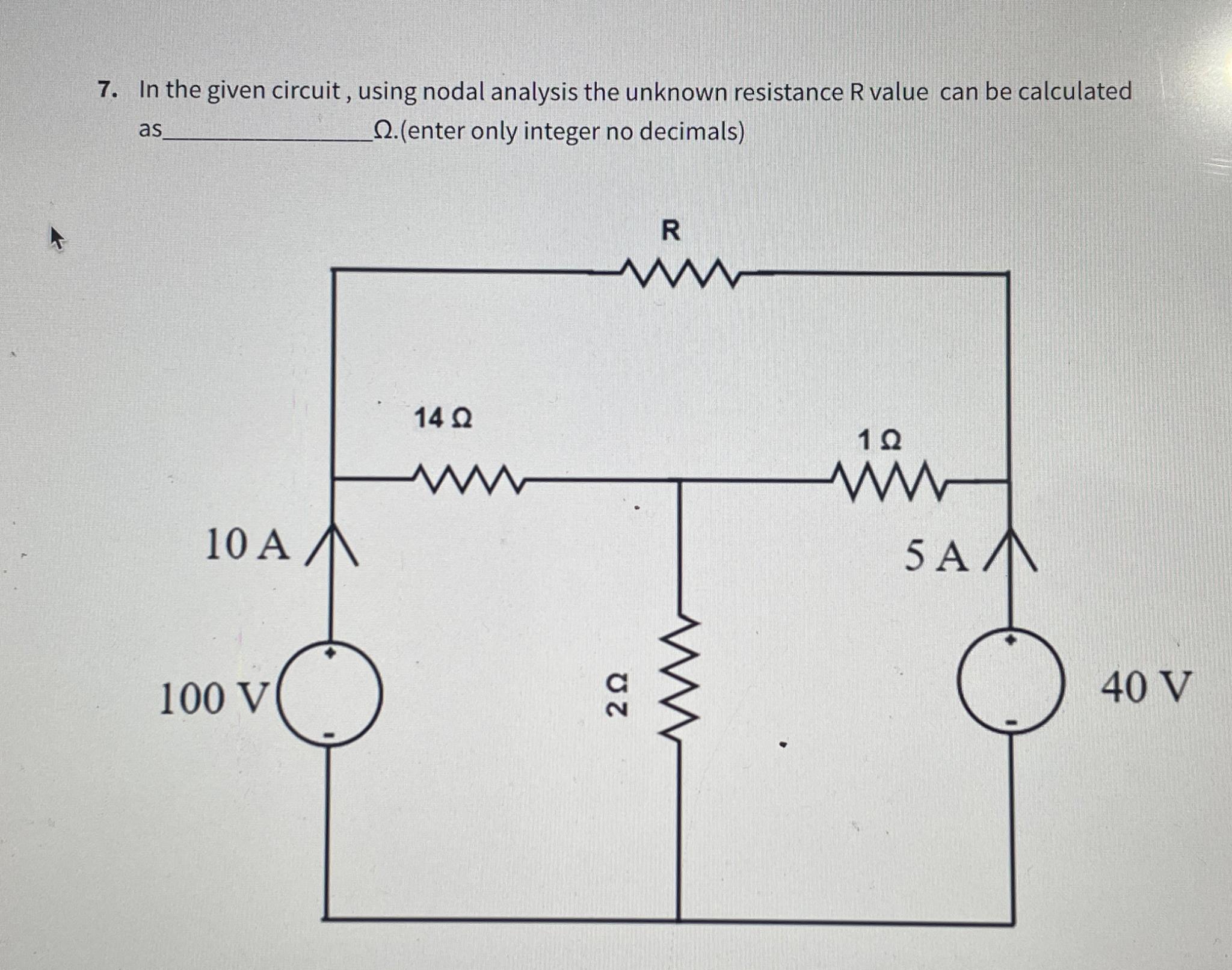 Solved In the given circuit, using nodal analysis the | Chegg.com