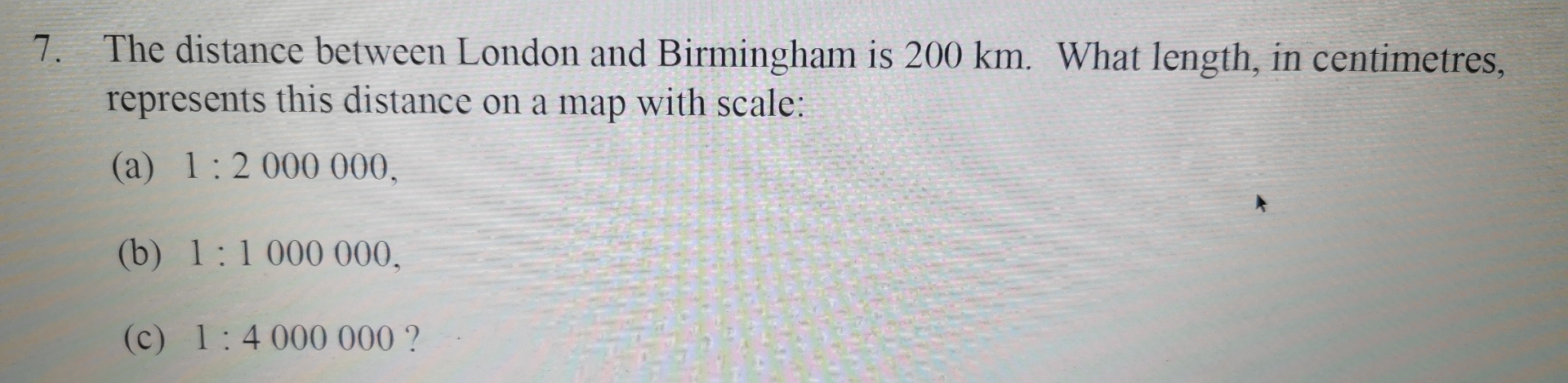 Solved The distance between London and Birmingham is 200km. | Chegg.com