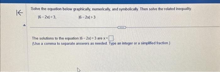 Solved Solve the equation below graphically, numerically, | Chegg.com