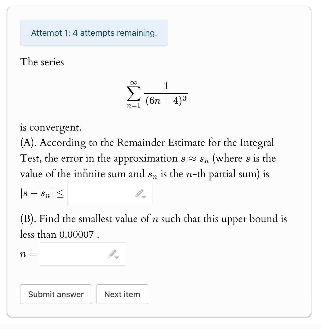 Solved Attempt 1: 4 ﻿attempts remaining.The | Chegg.com