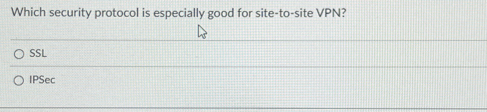 Solved Which security protocol is especially good for | Chegg.com