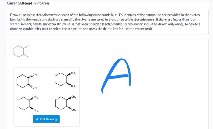 Solved Current Attempt in Progress Draw all possible | Chegg.com
