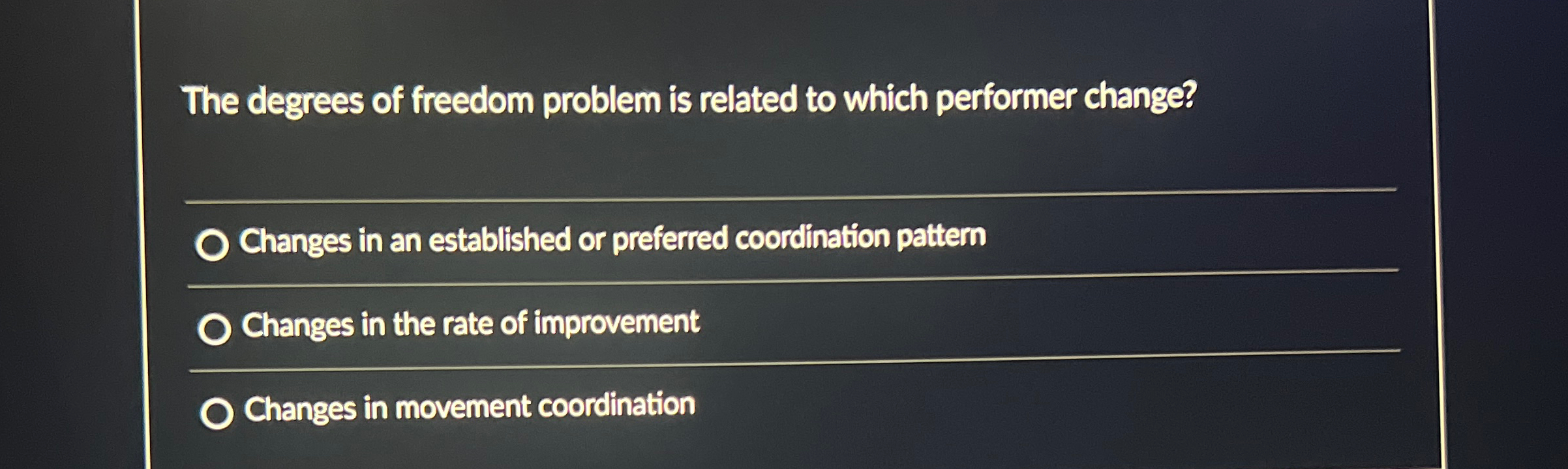 Solved The degrees of freedom problem is related to which | Chegg.com