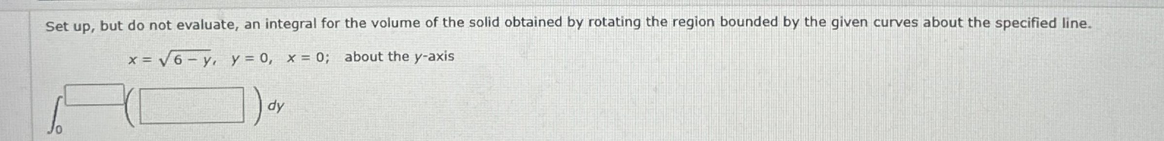 Solved Set up, ﻿but do not evaluate, an integral for the | Chegg.com
