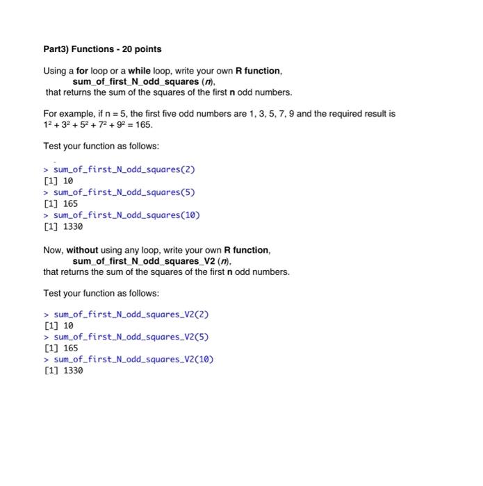 Solved Do the following using R code with only a single | Chegg.com