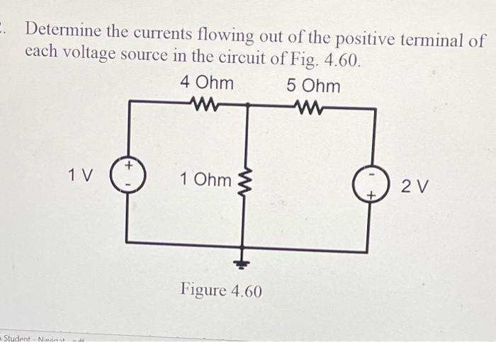 Solved 2. Determine the currents flowing out of the positive | Chegg.com