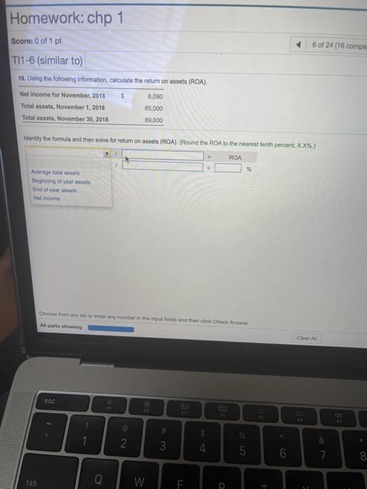 Solved Homework: chp 1 Score: 0 of 1 pt 6 of 24 (16 comp | Chegg.com