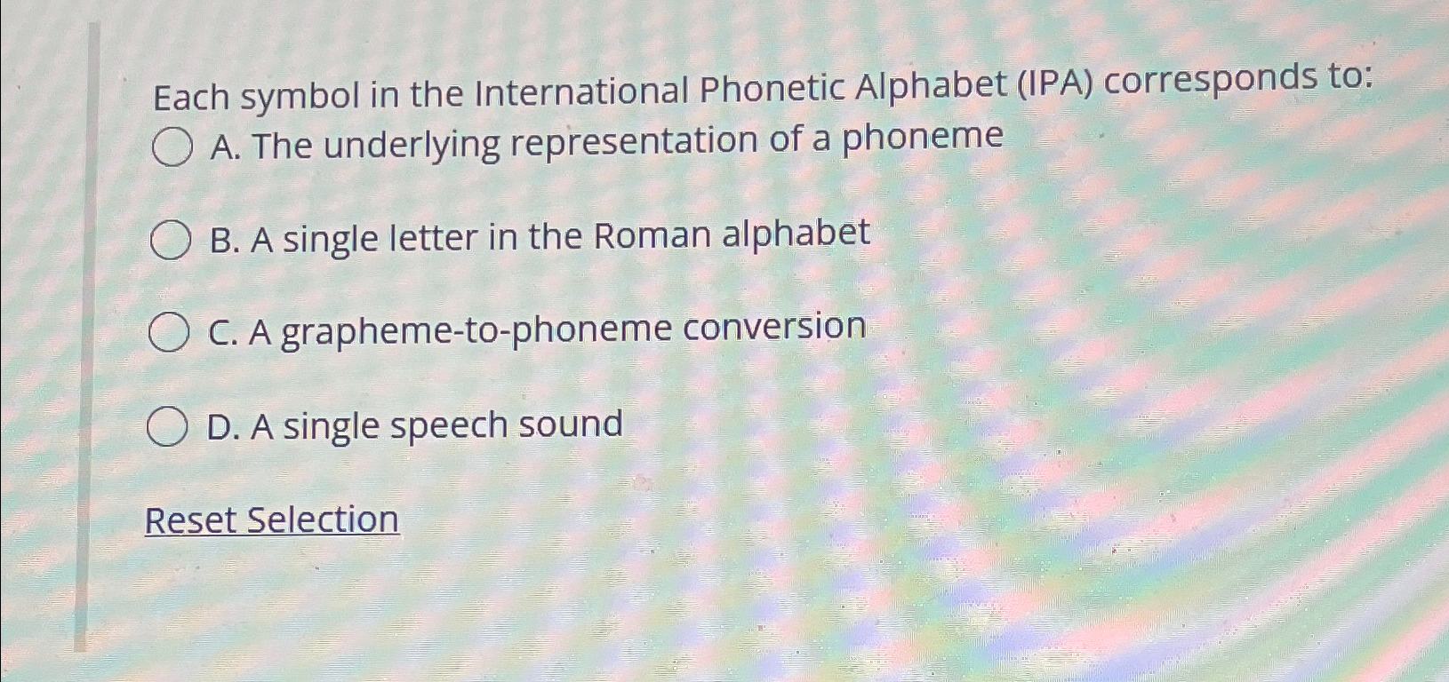 Solved Each symbol in the International Phonetic Alphabet | Chegg.com